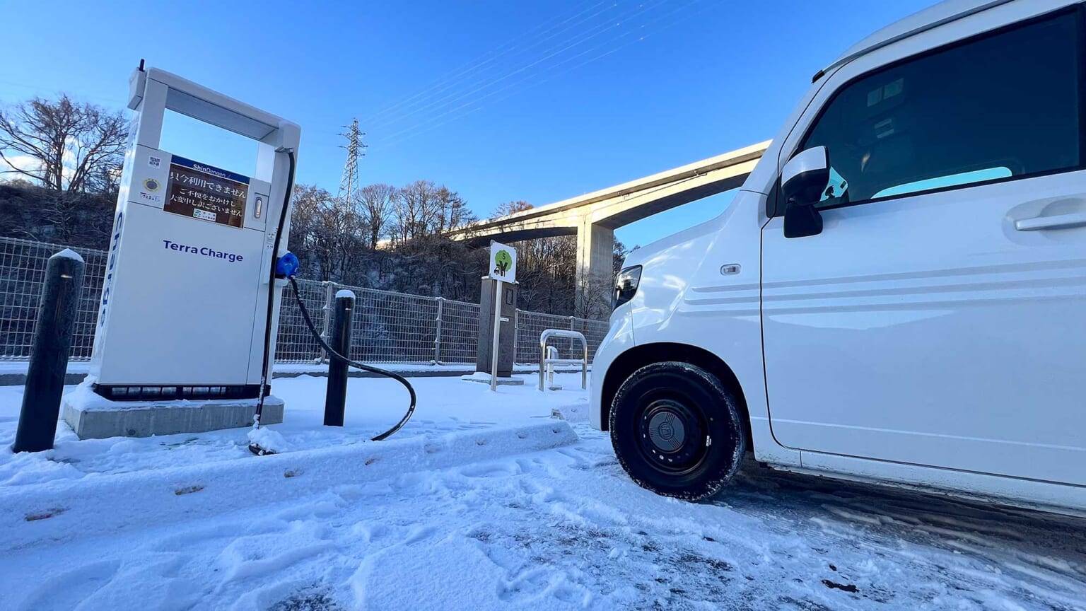 極寒車中泊で暖房消費電力量は？／ホンダ『N-VAN e:』で往復400km遠征レポート | EVsmartブログ
