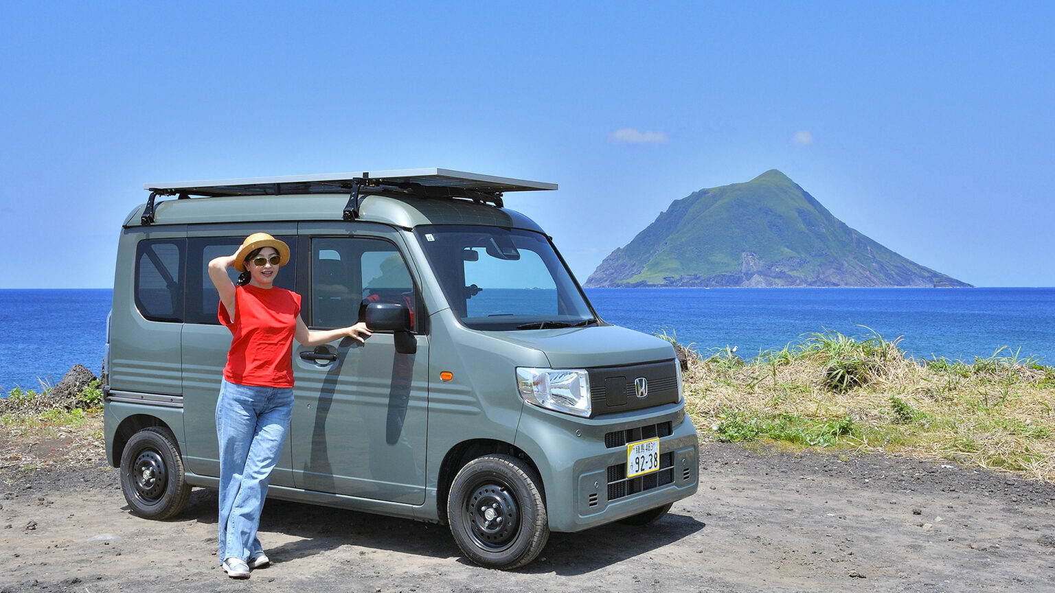 国沢さん手作りの「N-VAN e: 」のソーラーカー「電吉」に乗ってきました！〜八丈島の陽光に感じた可能性 | EVsmartブログ